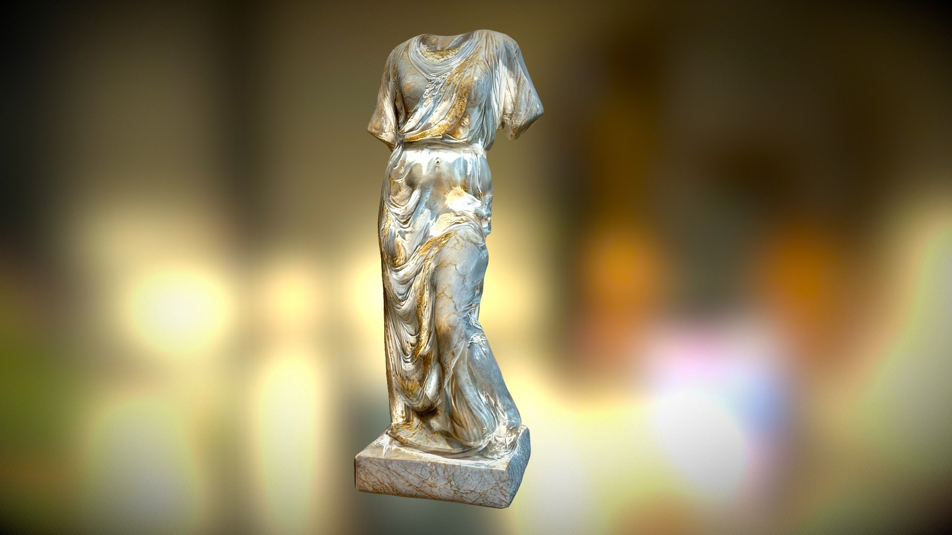 Sculptur Of A Realistic Greek Goddess - Buy Royalty Free 3D model by ...