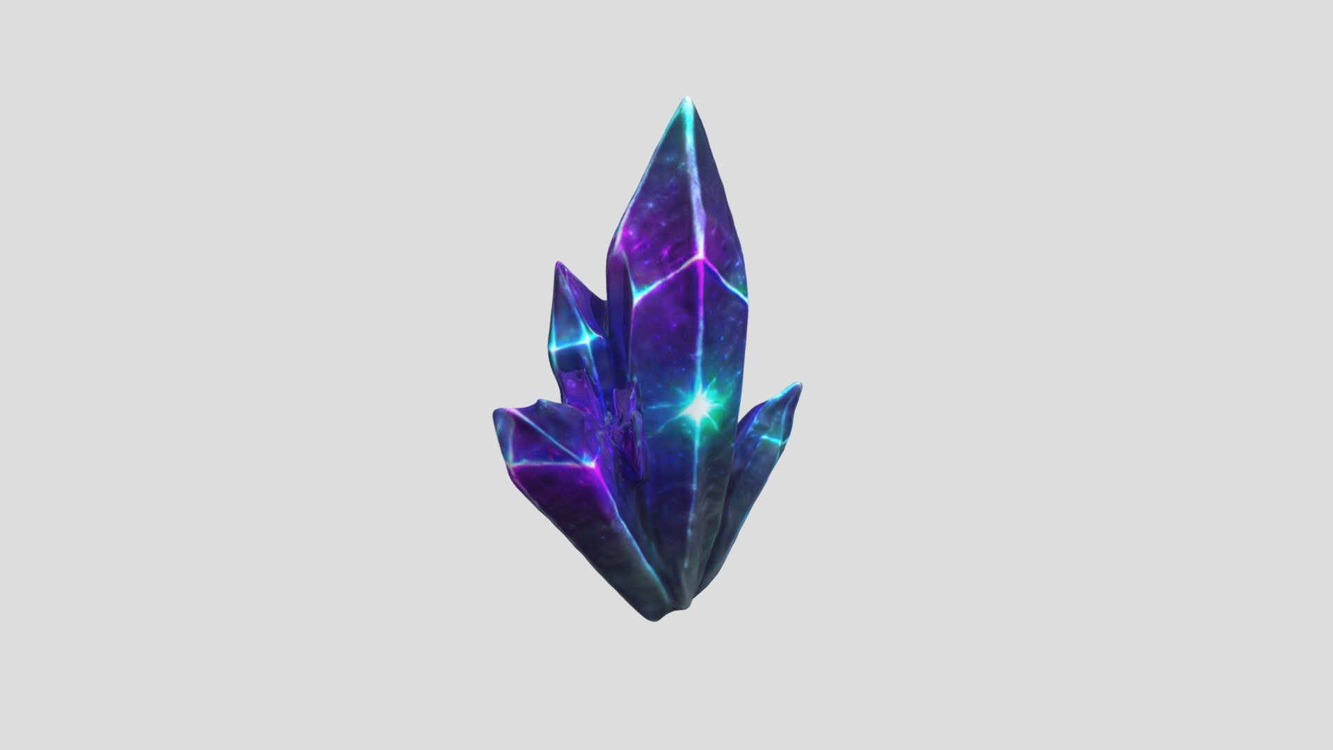 Glowing galactic crystal 3 - 3D model by danielharte1999 [de1ce0c ...