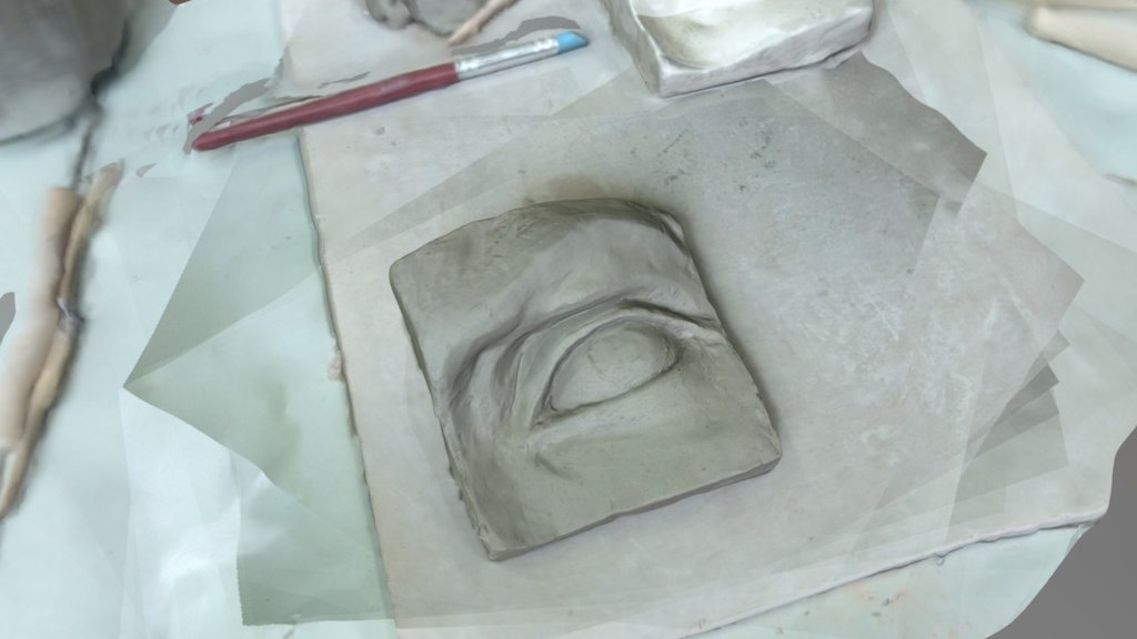 Clay Eye - 3D model by paulop2 [de1ed31] - Sketchfab