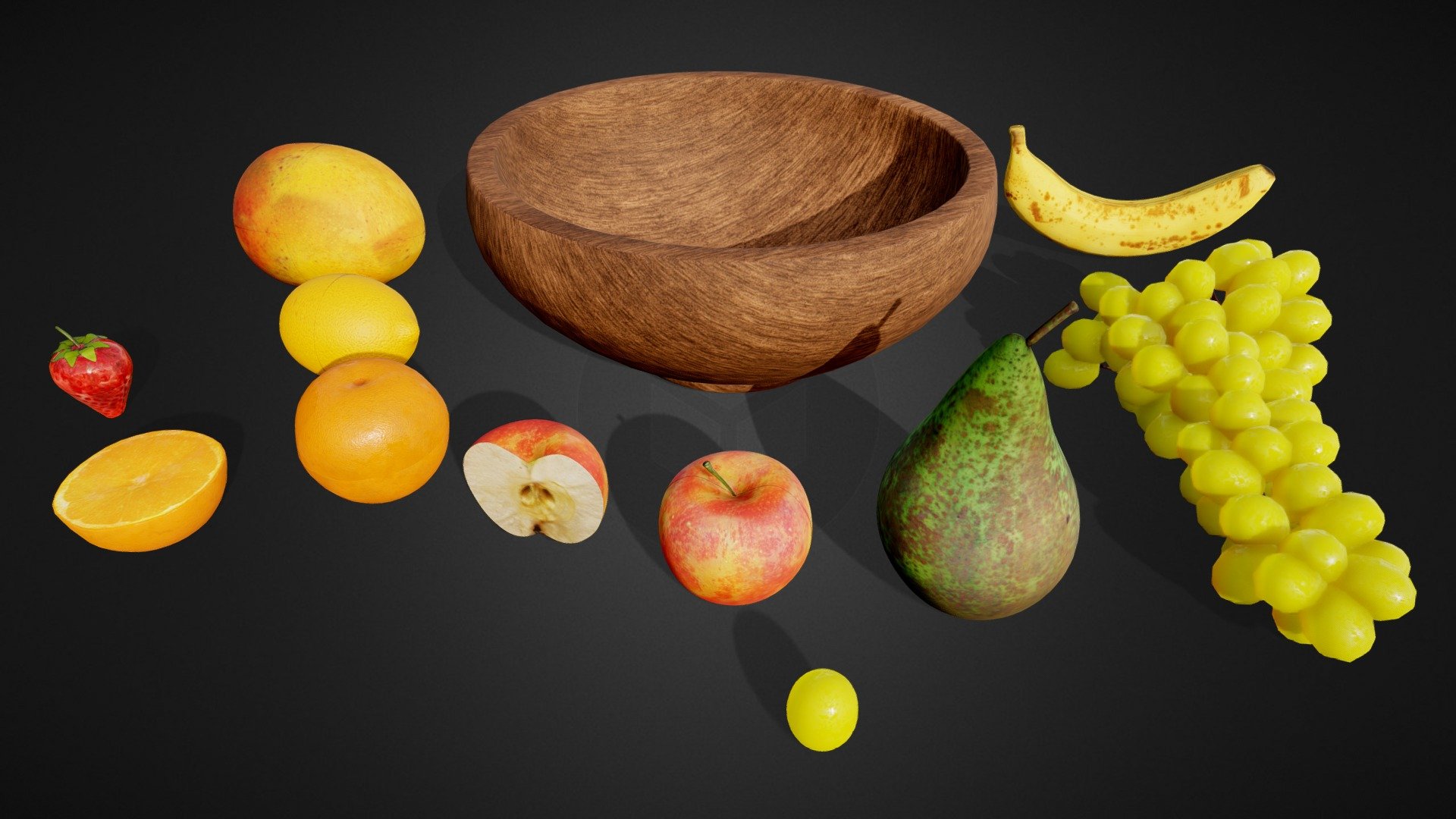Fruits Low Poly Package - Buy Royalty Free 3D model by Diego Lima ...
