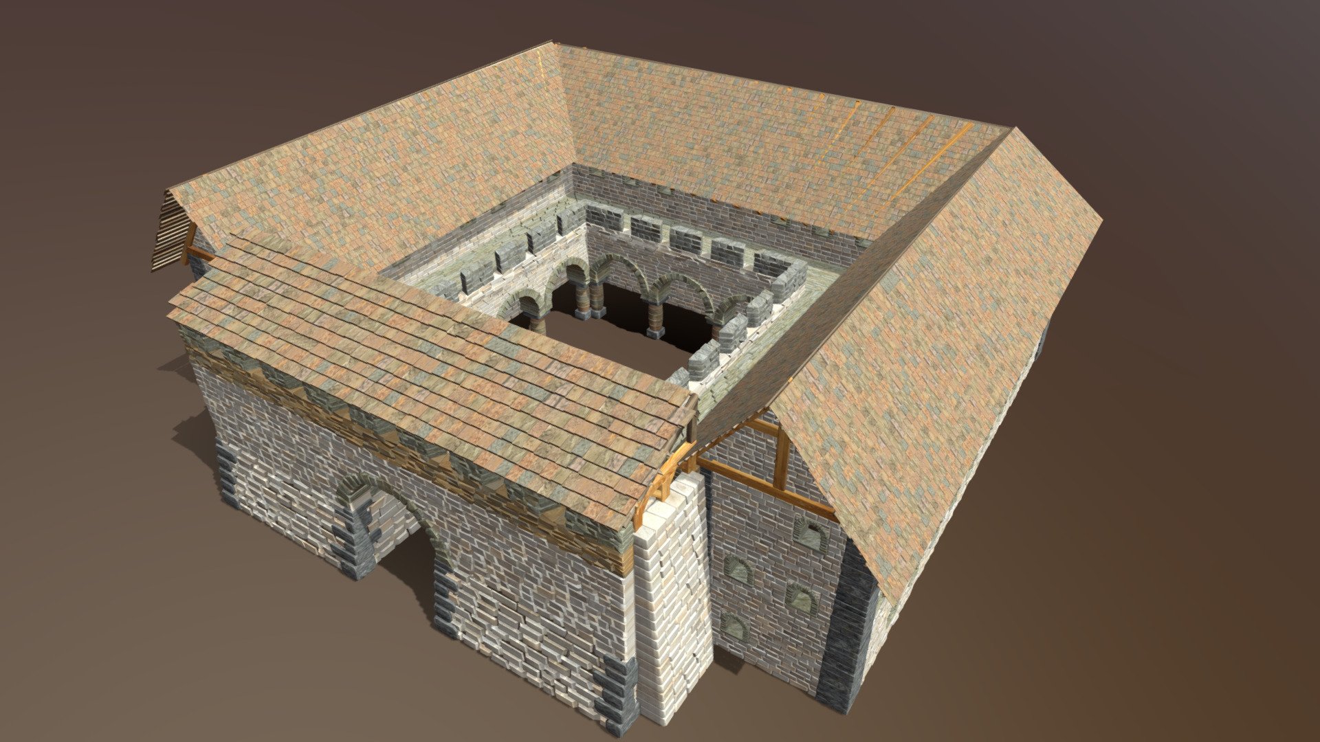 Roman Fort with Gatehouse - Download Free 3D model by Sereib [de20b4a ...