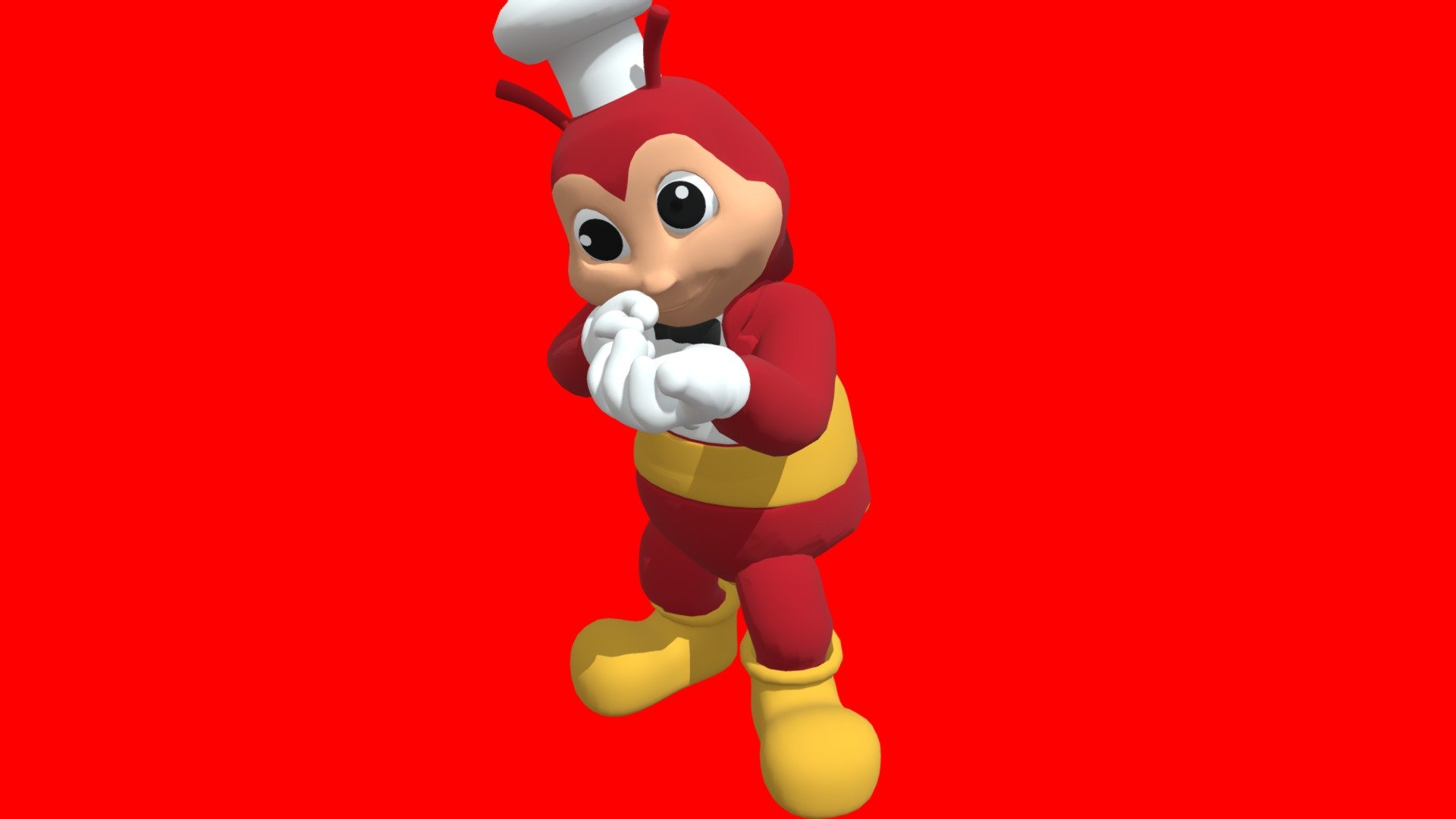 Jollibee mascotwith Mixamo rig - 3D model by Budots Media (@BudotsMedia ...