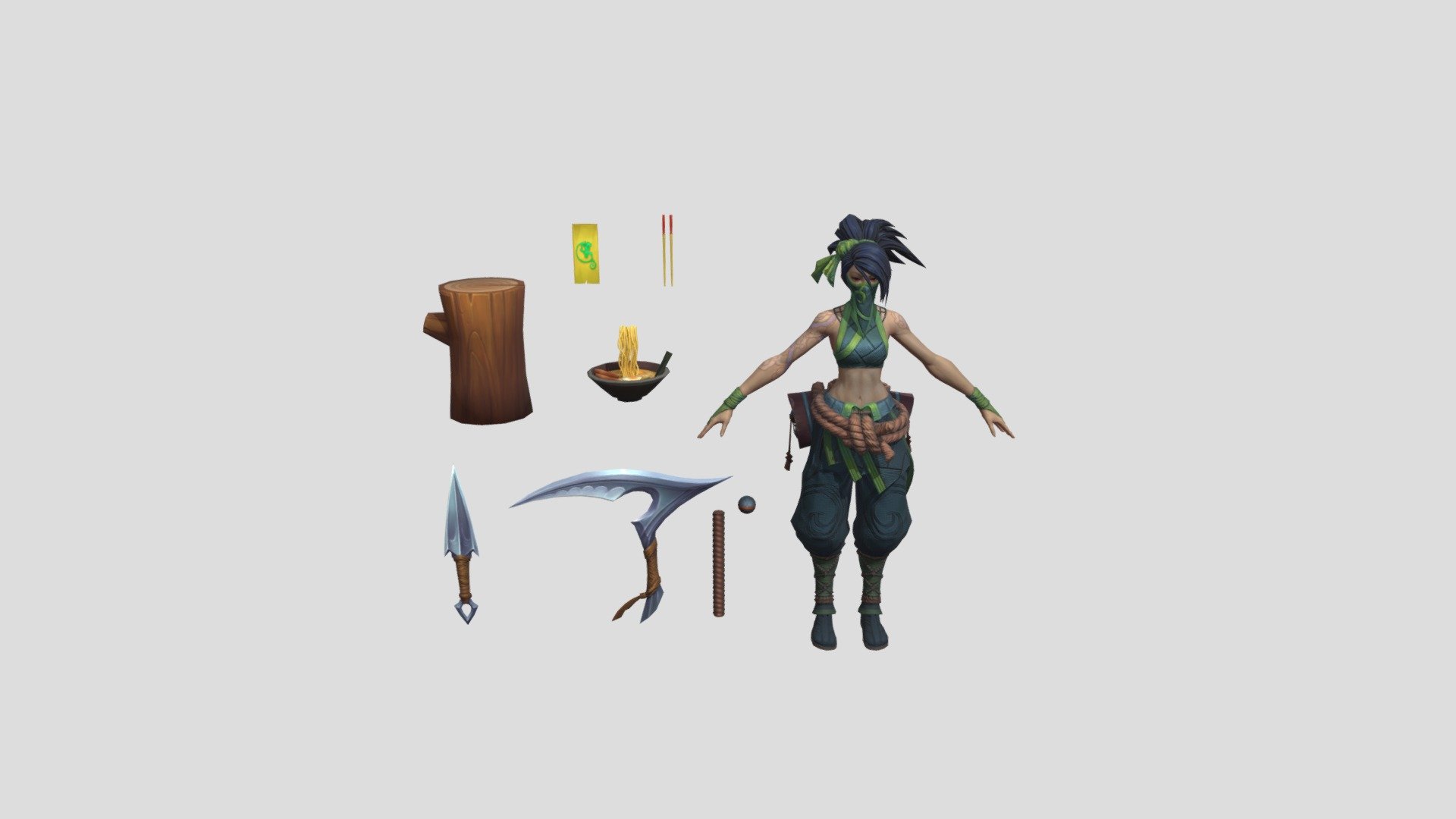 akali - Download Free 3D model by ubuntuone (@obubntuone) [de271a1 ...