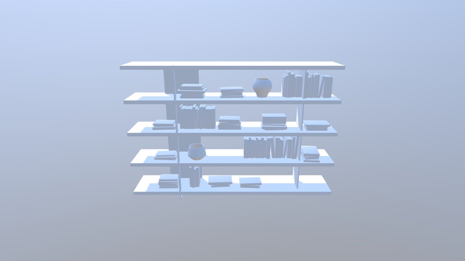 Books Rack - 3D model by 3Dfingo [de27dc8] - Sketchfab