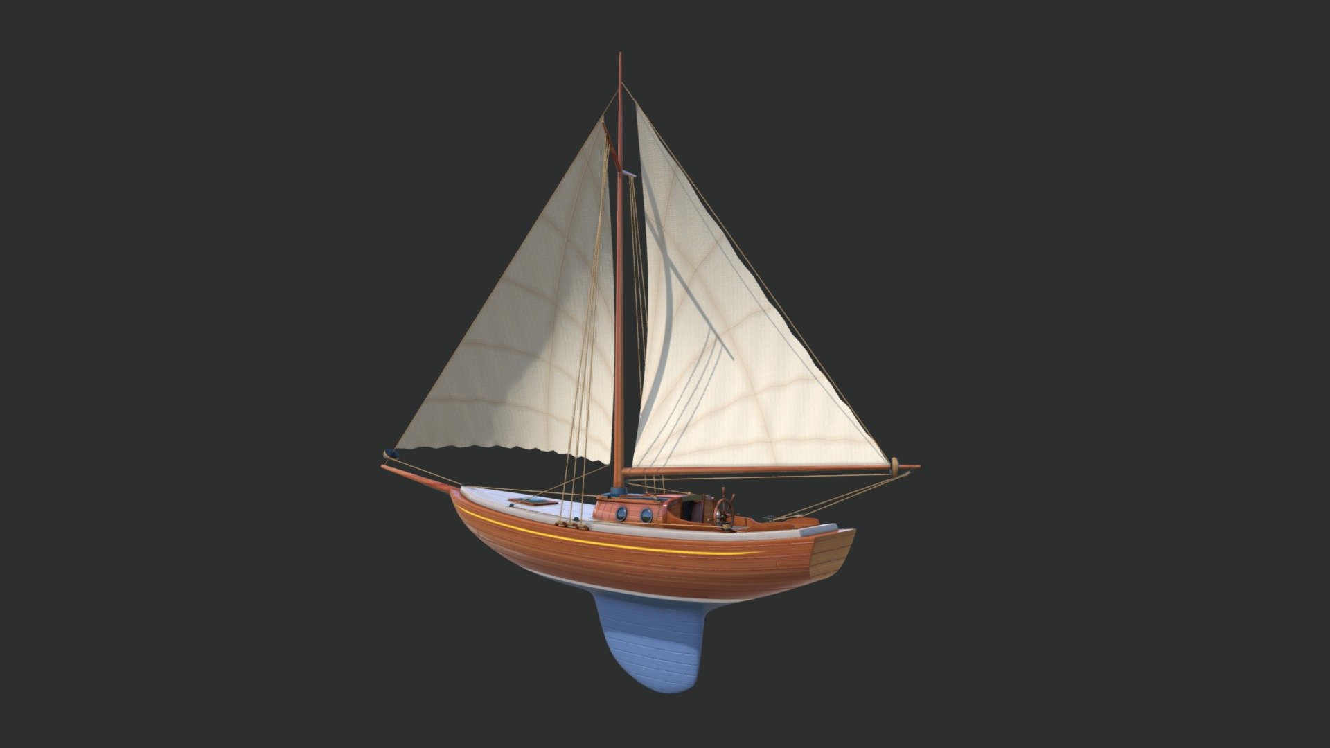 Sailboat - Buy Royalty Free 3D model by Stewart MacLean (@stewartstm ...