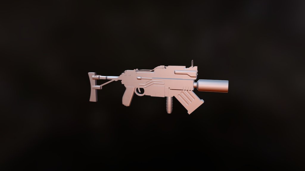 Sub-Machine Gun - 3D model by Soldadito [de2911b] - Sketchfab