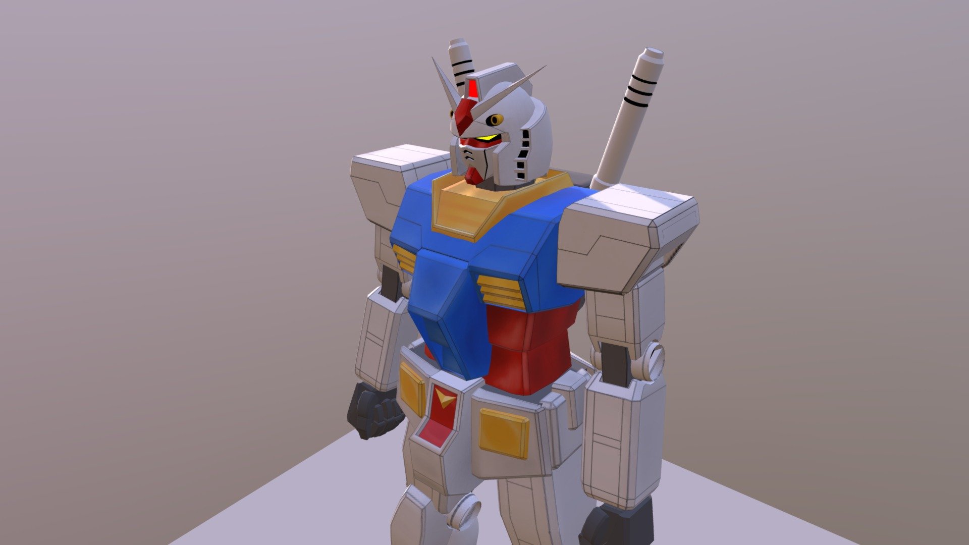 Gundam - 3D model by Weronwel (@weronwol) [de2b9aa] - Sketchfab
