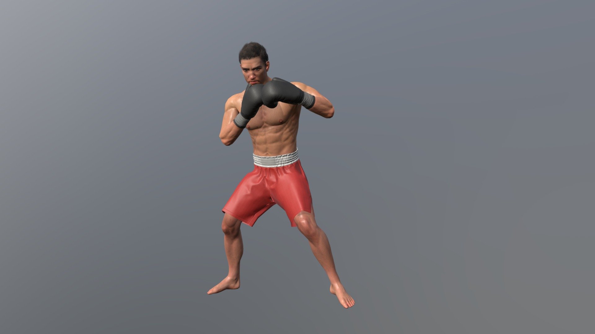 Male Boxer 041 - 3D model by Aleksei Lavrov (@lavrov) [de32480] - Sketchfab