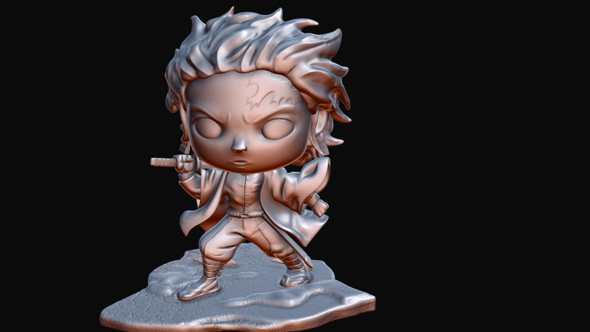 Kamado Tanjiro Demon Slayer: Kimetsu no Yaiba - 3D model by holofan3D ...