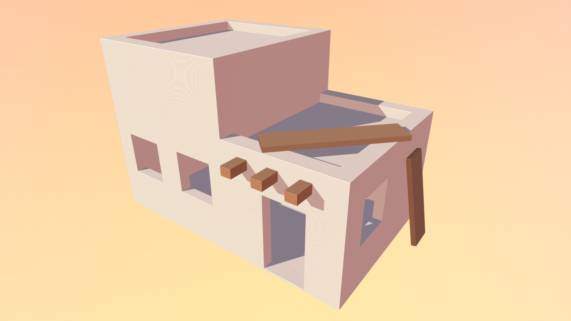 Near East Building - 3D model by Rivi96 [de33331] - Sketchfab