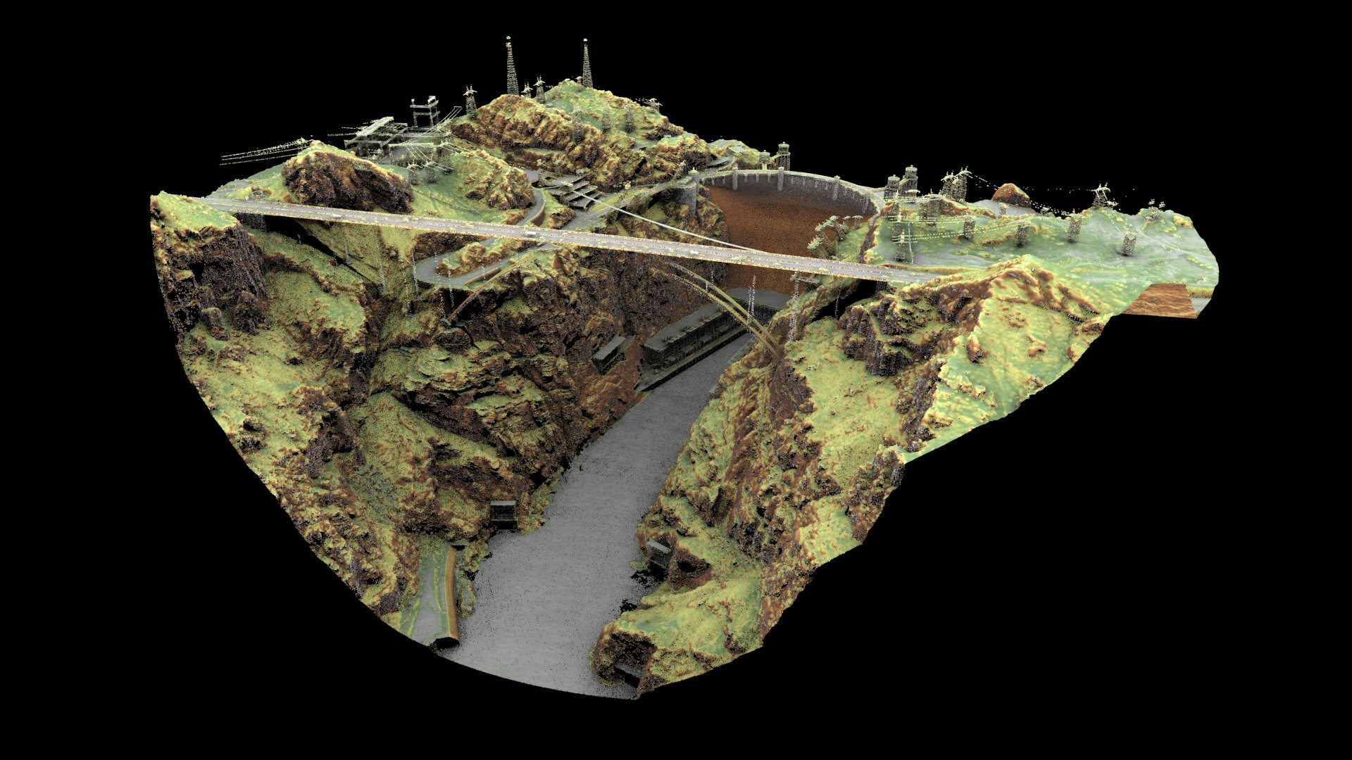 Hoover Dam - 3D model by Philipp Urech (Topostudio) (@prwurech ...