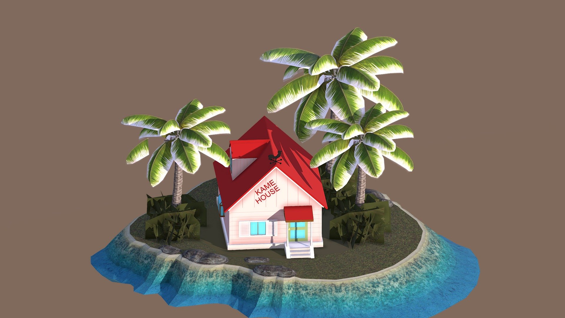 Kame House - Download Free 3D model by Aditya Gadi (@adityaexe ...