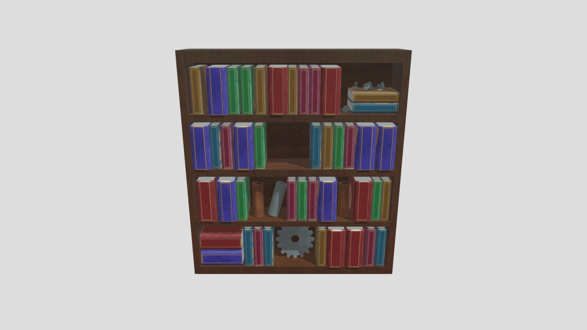 Engineer's Bookshelf - 3D model by JoeyNutria [de3a1a7] - Sketchfab