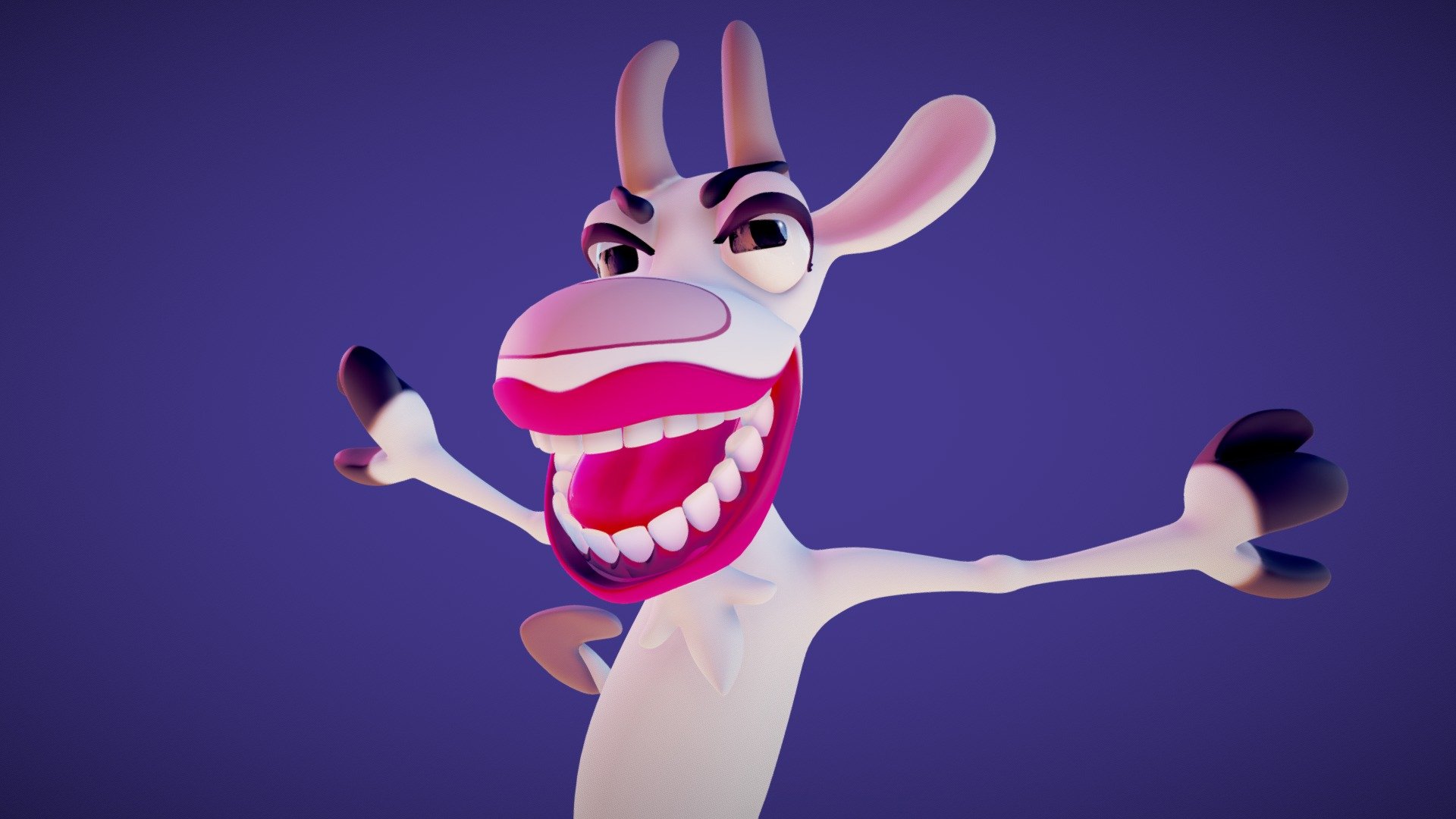 Evil Goat Character - Download Free 3D model by Natgica [de3bd79 ...