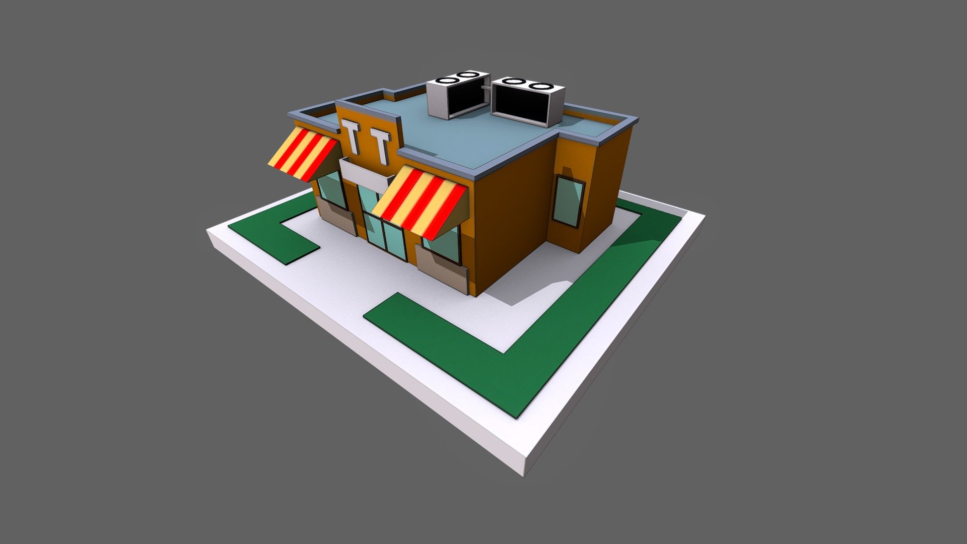 Grocery isometric building - Download Free 3D model by Jiradet [de3c5a0 ...