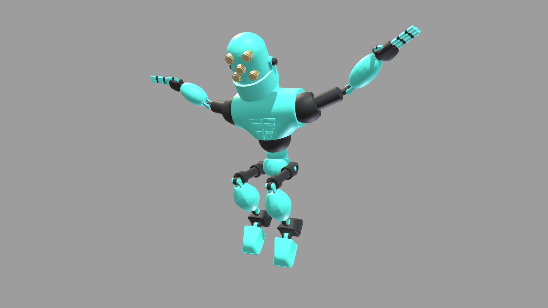 Robot Jump Animation 3d Model By Thomaskitson [de3e893] Sketchfab