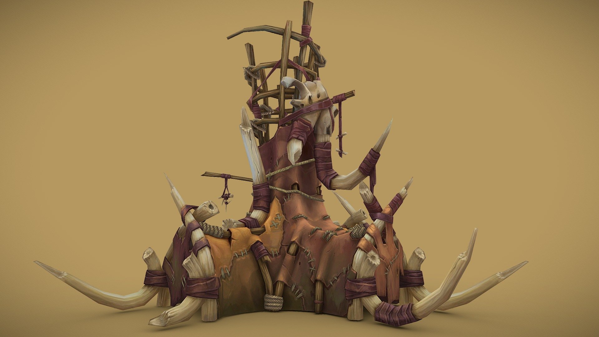 Orc Hut - 3D model by androniy_pa150 [de3ea15] - Sketchfab