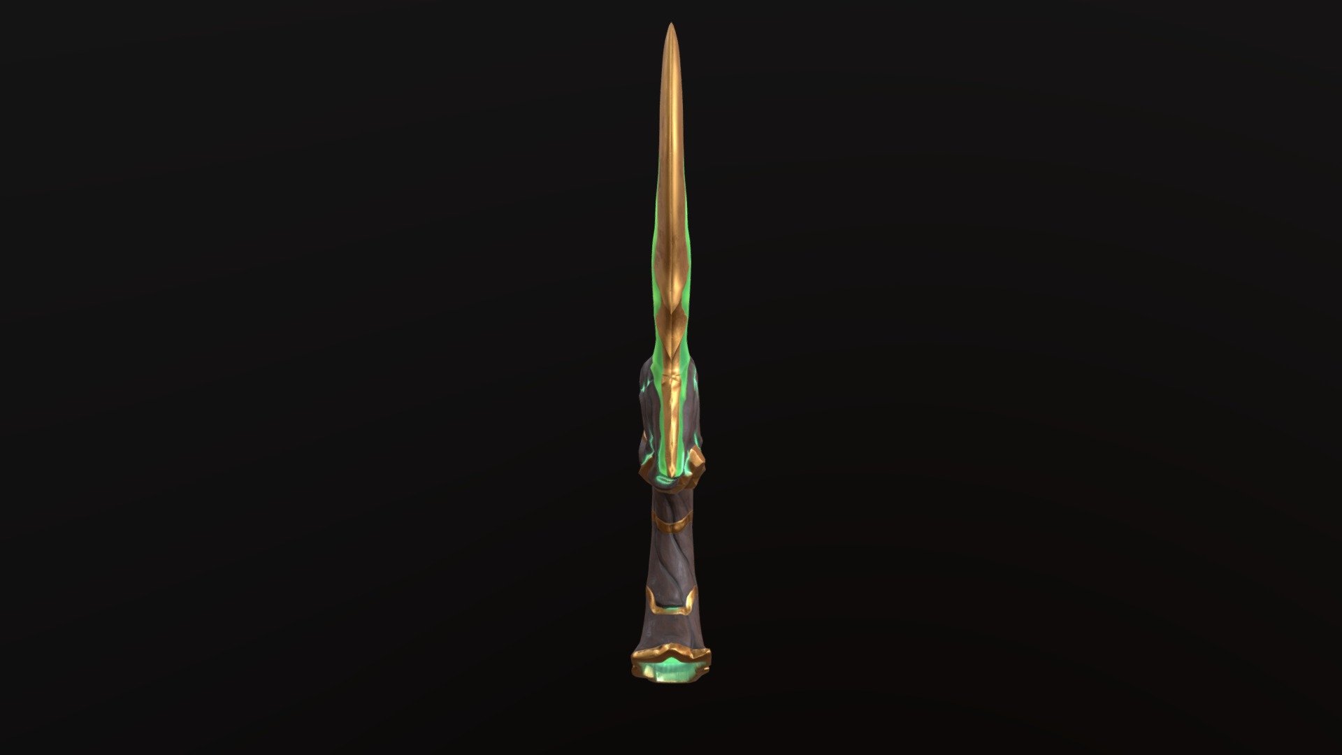 Green Crystal Dagger - 3D model by JPresz [de446ad] - Sketchfab