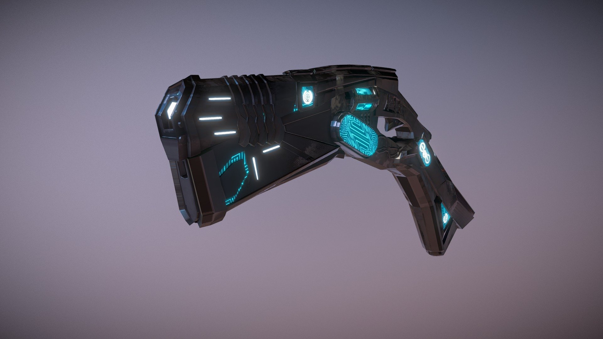 futuristic_gun - 3D model by jonathphenix [de447cb] - Sketchfab