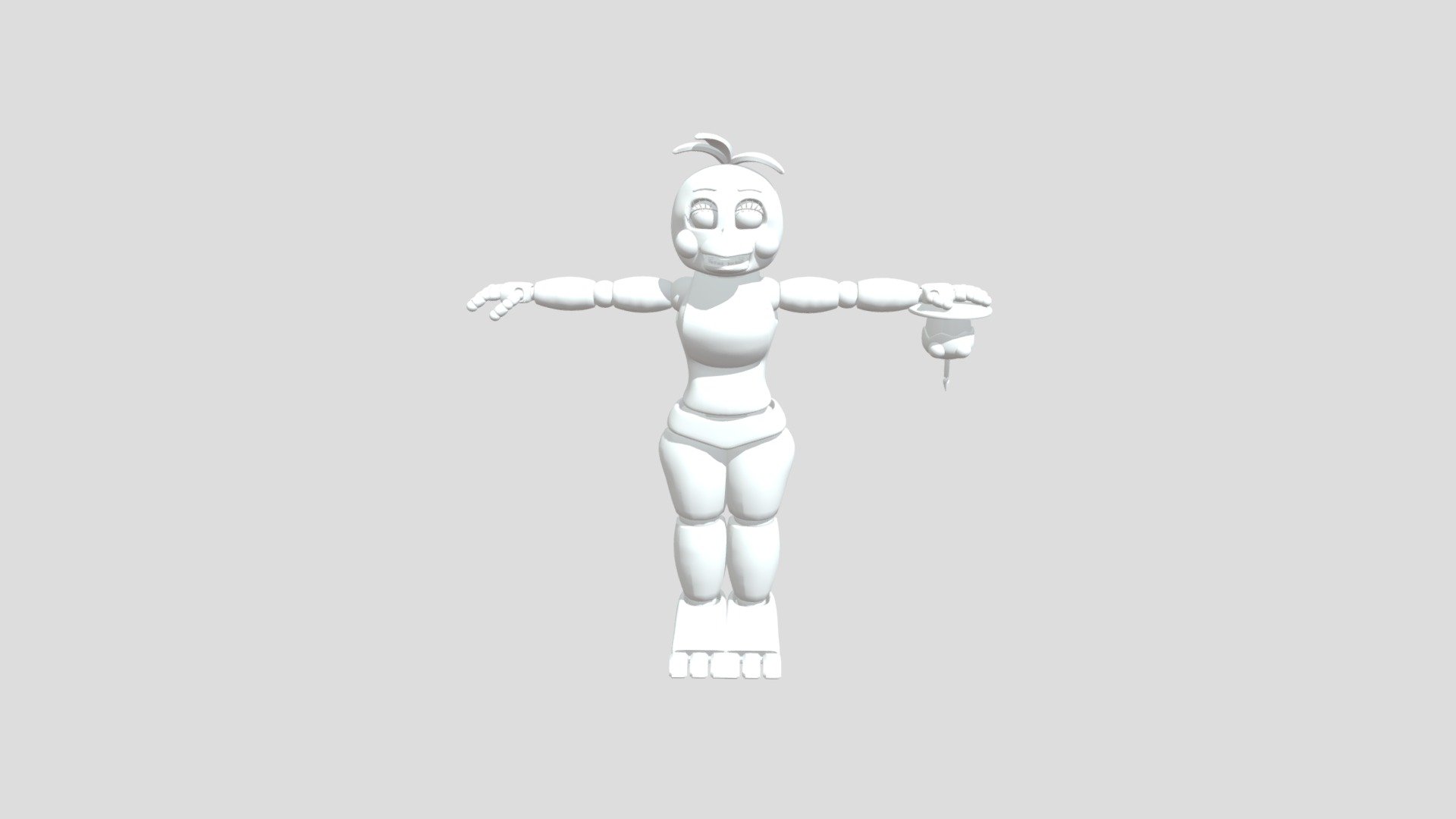 Toy chica - Download Free 3D model by 黒 | Swizzie's | 黒 (@paulayque ...