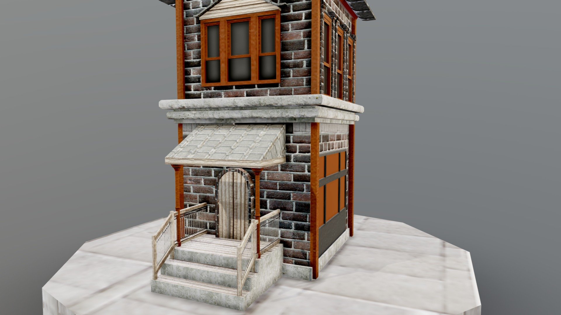 House with generic texture - 3D model by loiseau21 [de47f0e] - Sketchfab