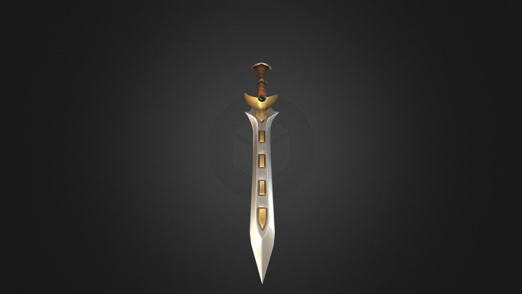 2H Sword 01 (Fantasy Weapon Pack Vol. 1) - 3D model by Agerathum ...