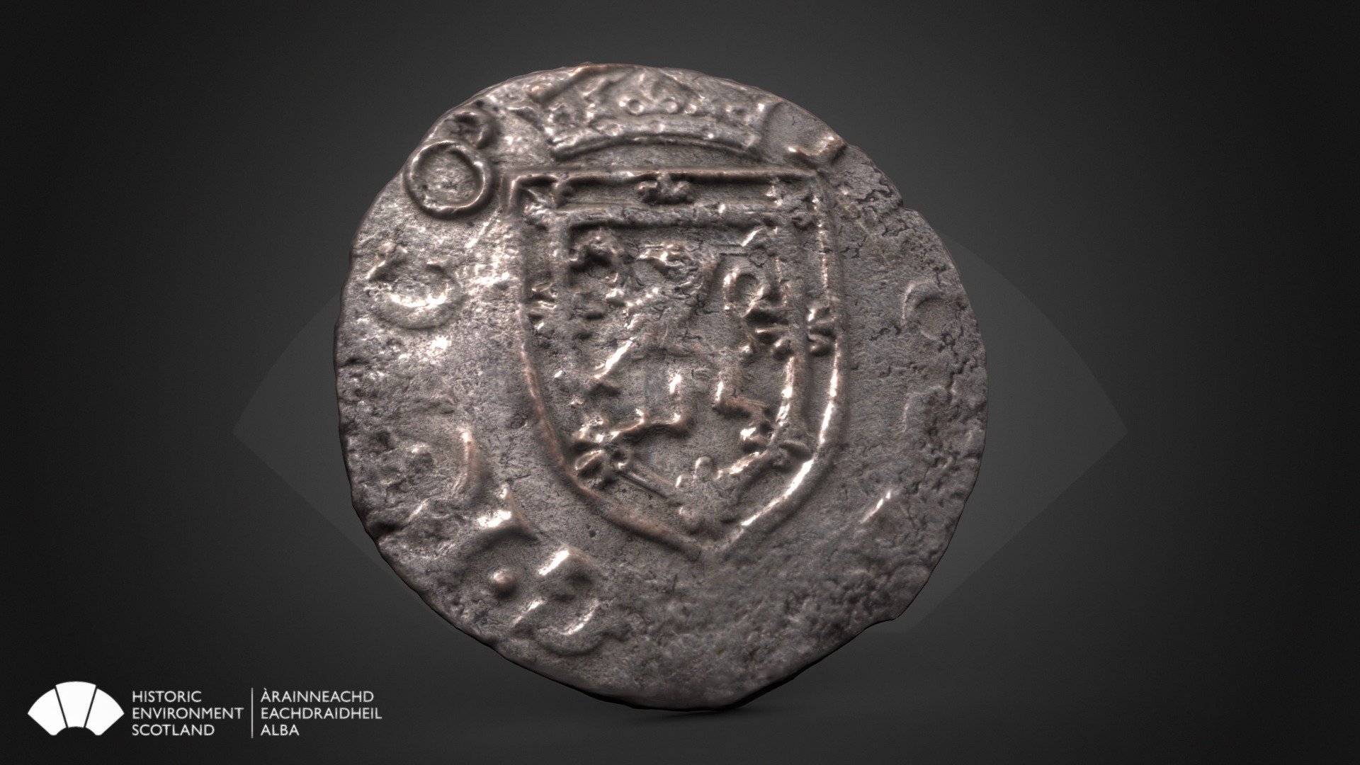 James VI Twopenny Plack, Arbroath Abbey - 3D model by Historic ...