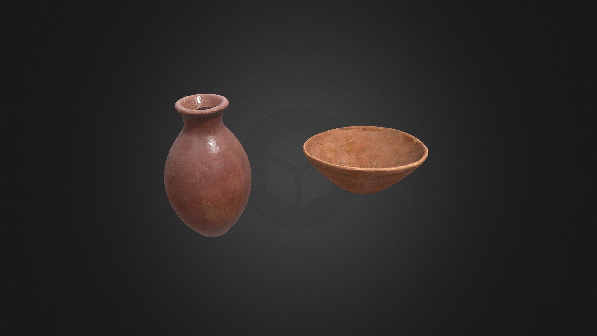 Red Polished Ware Vessels (RAFFMA) - 3D model by raffmacsusb [de4a4bf ...