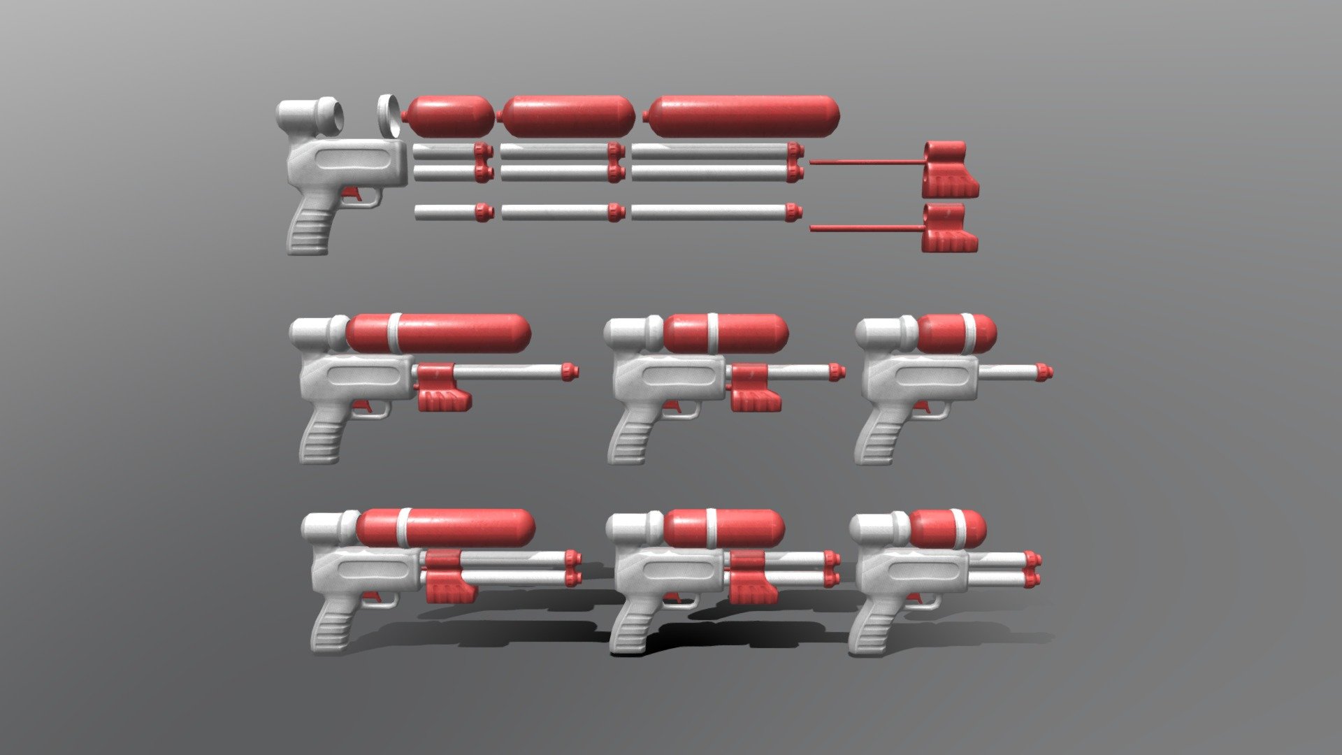 Modular Water Pistol - Buy Royalty Free 3D model by GroundHog [de4b0ee ...