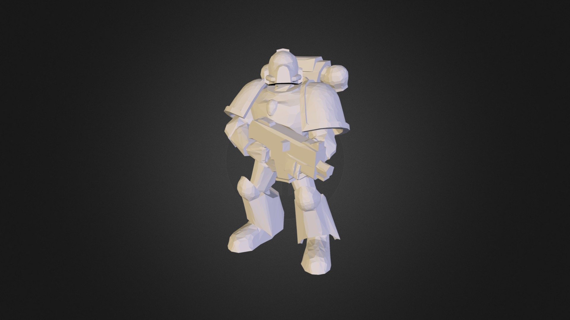 WH Space Marine - 3D model by 3dindustries [de4c9fd] - Sketchfab