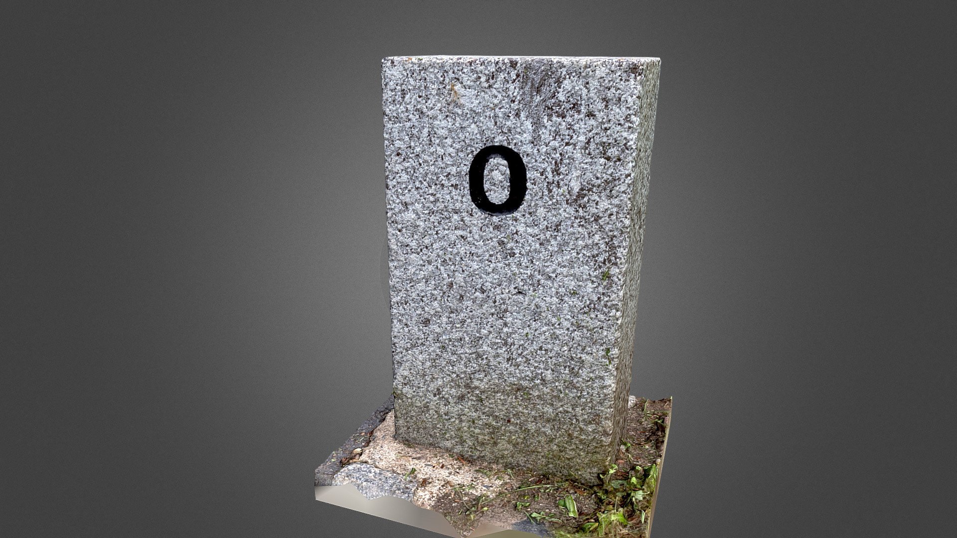 Milestone marker stone - Download Free 3D model by matousekfoto ...