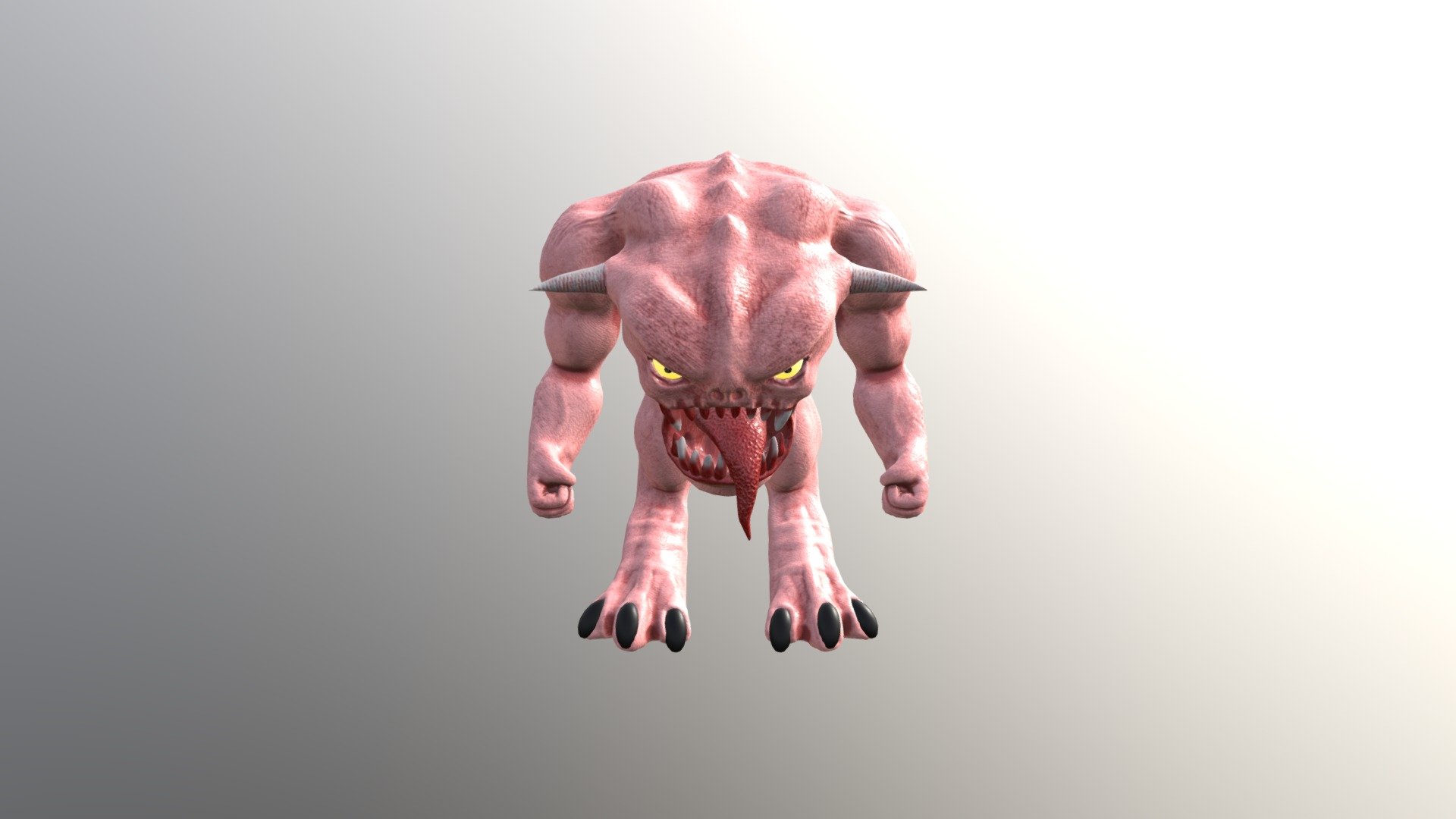 Pinky Demon from Doom - 3D model by Timur_A [de4cebb] - Sketchfab