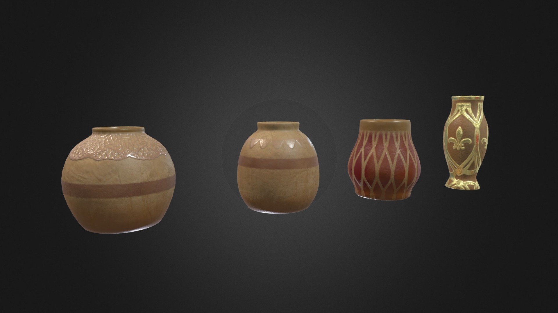 Quill Pot 3d Model