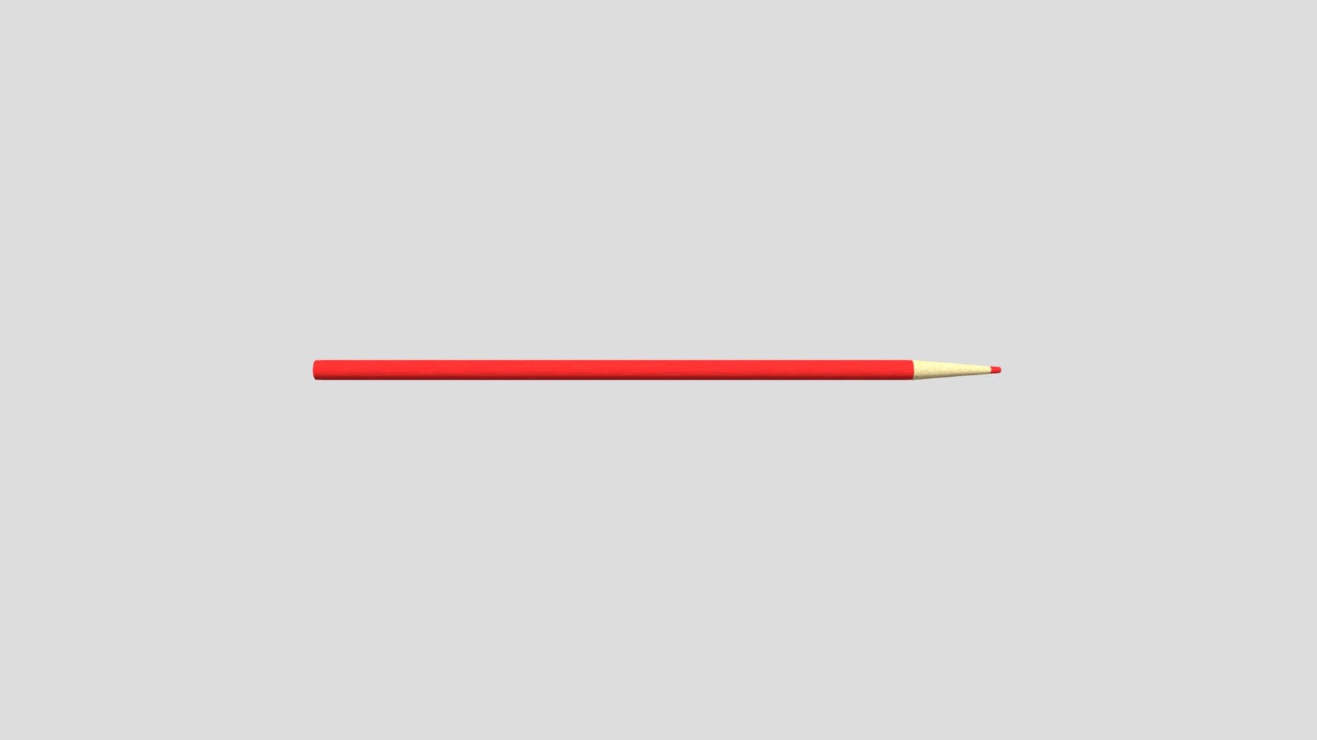 Red Colored Pencil - 3D model by Forwardnow27 [de4ec62] - Sketchfab