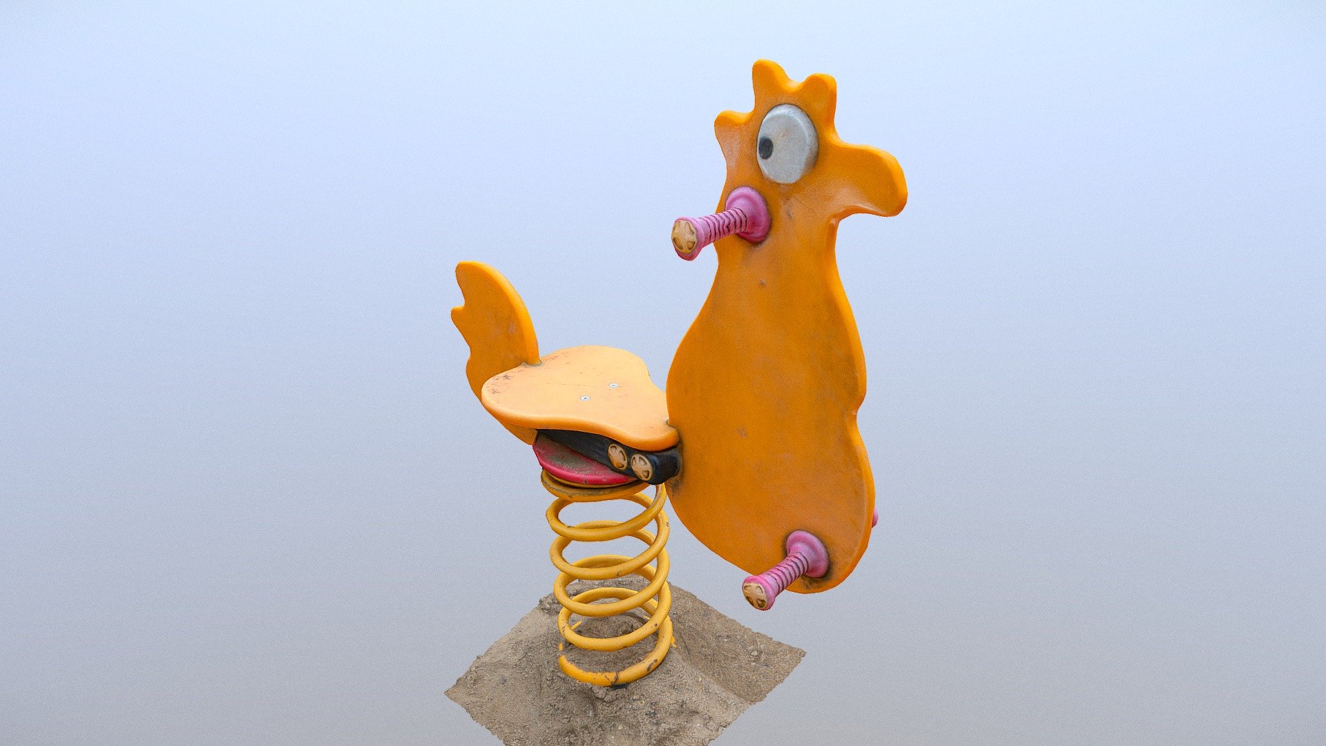 Children playground spring rider - Buy Royalty Free 3D model by ...