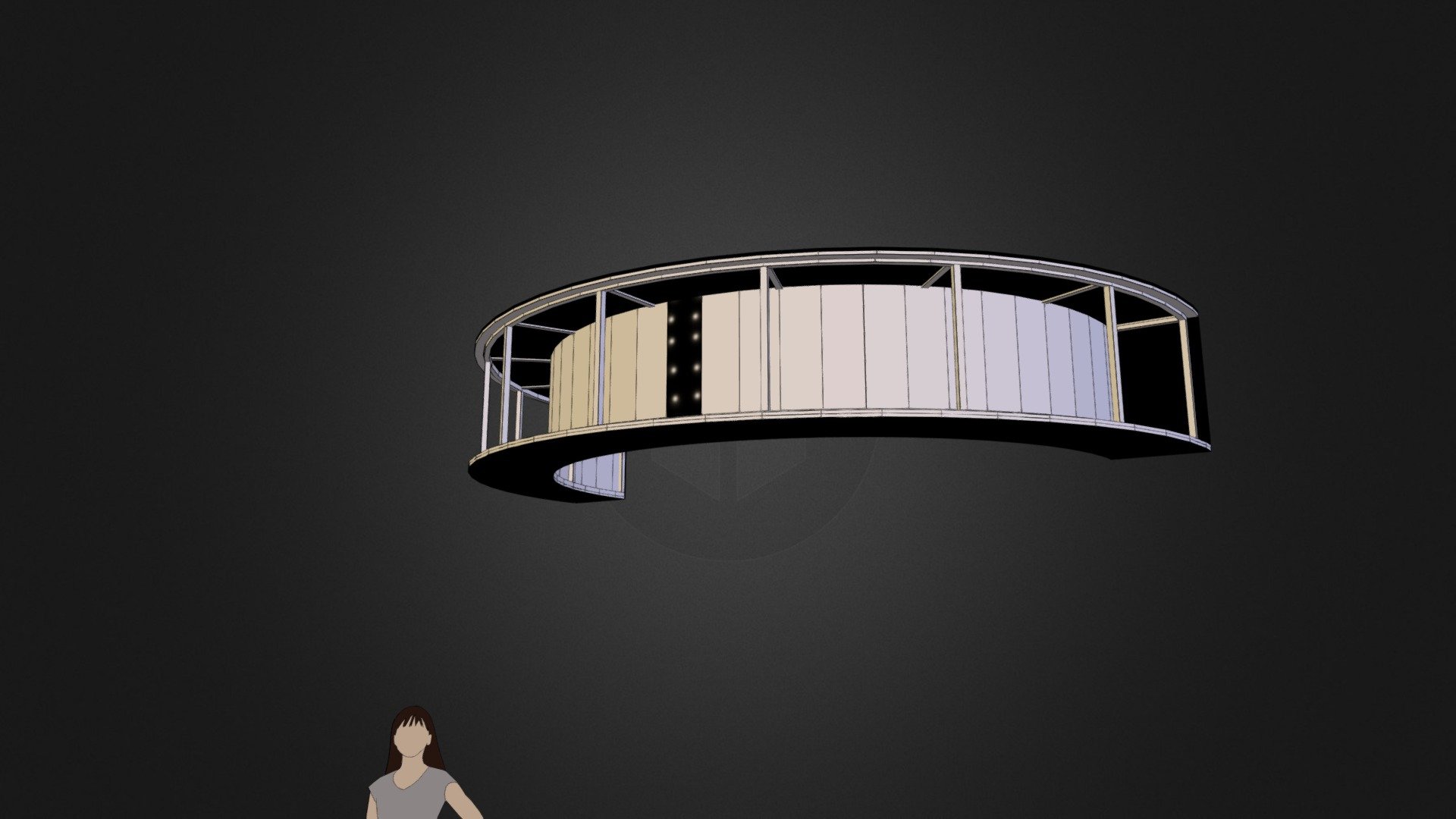 Curved Light Box Header - Code: HEDR-CRVLH - 3D model by acme5 [de50c14 ...