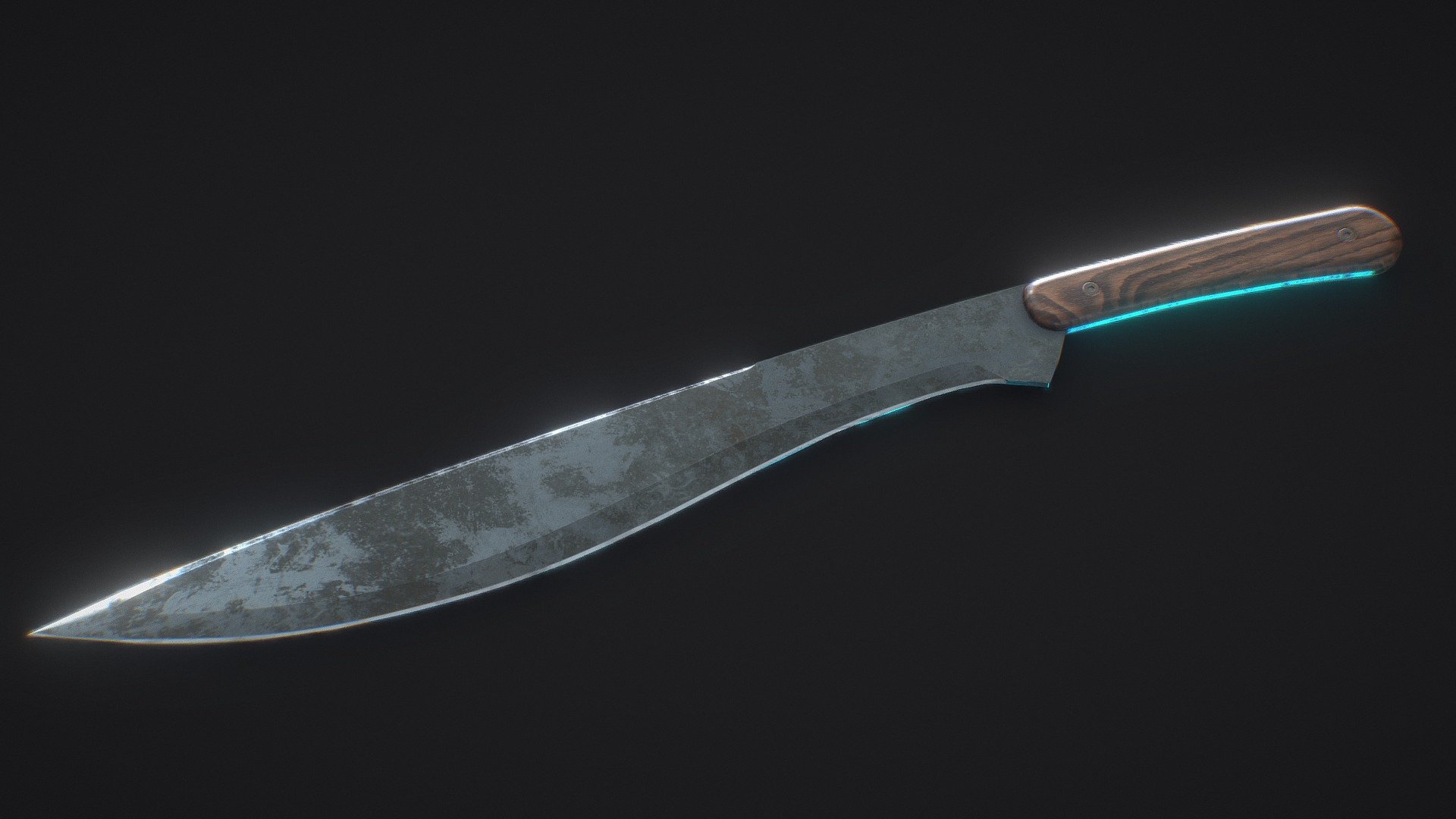 Curved Machete - Download Free 3D model by re1monsen [de50de2] - Sketchfab