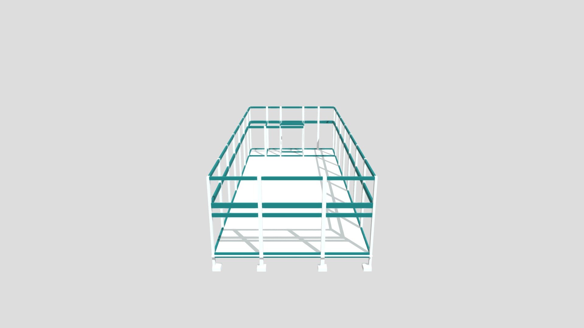 Sistema Estrutural Galpão - 3D model by engcivil.marcos.aurelio ...