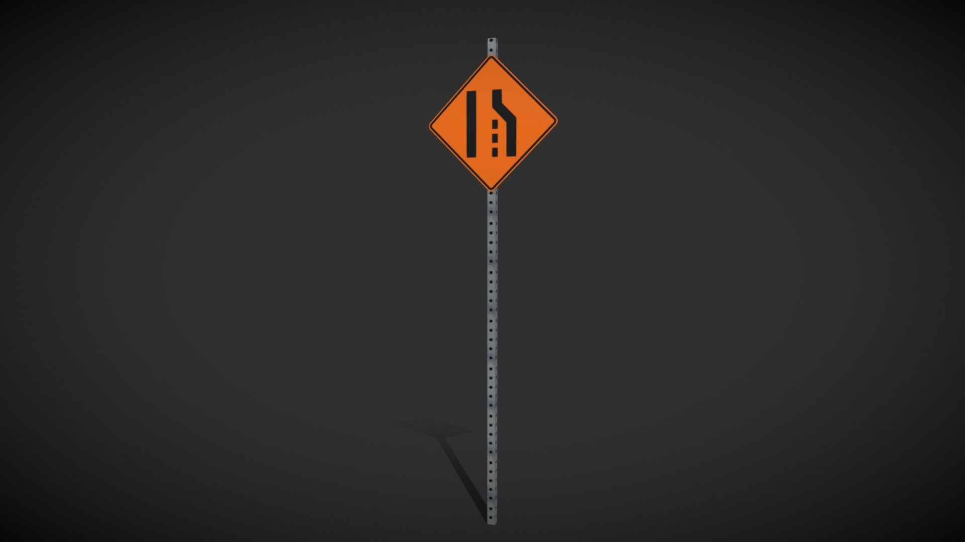Right Lane End_Sign - 3D model by The Learning Network ...