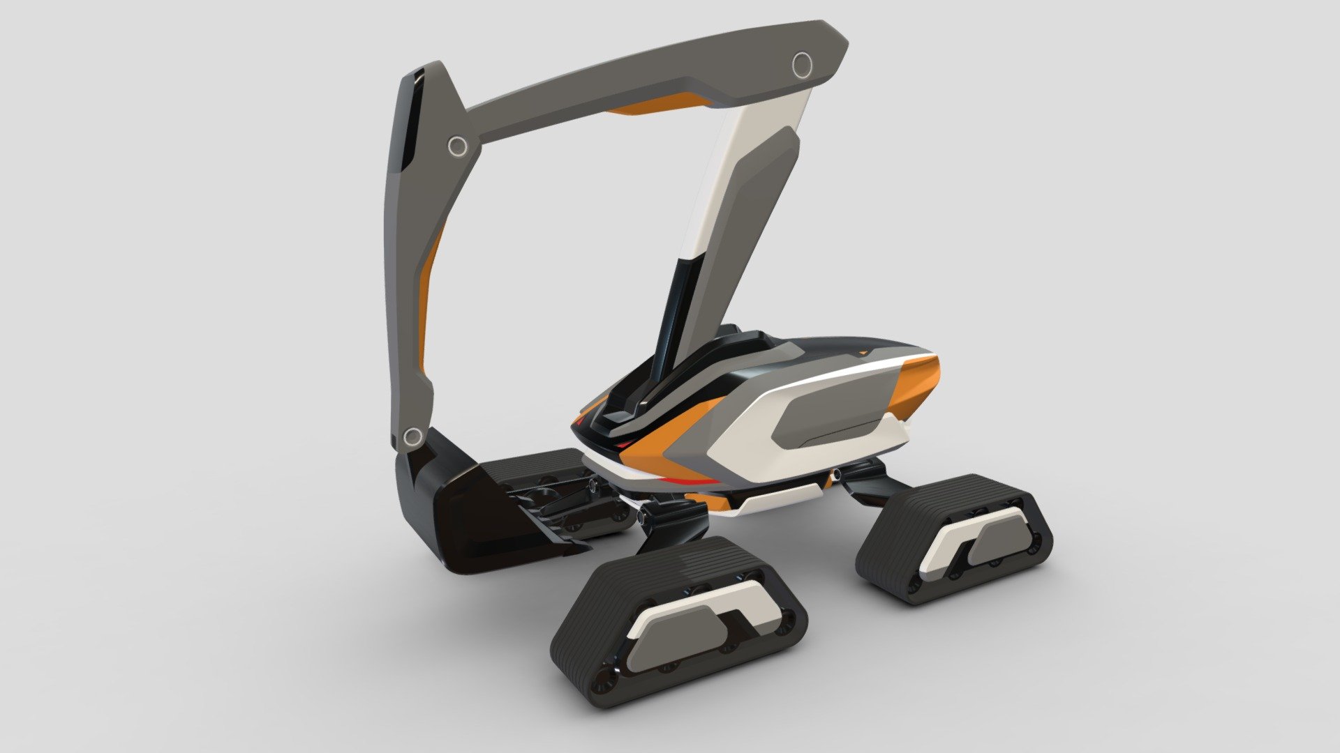 P2-C Autonomous excavator (after 20 hours) - Download Free 3D model by ...