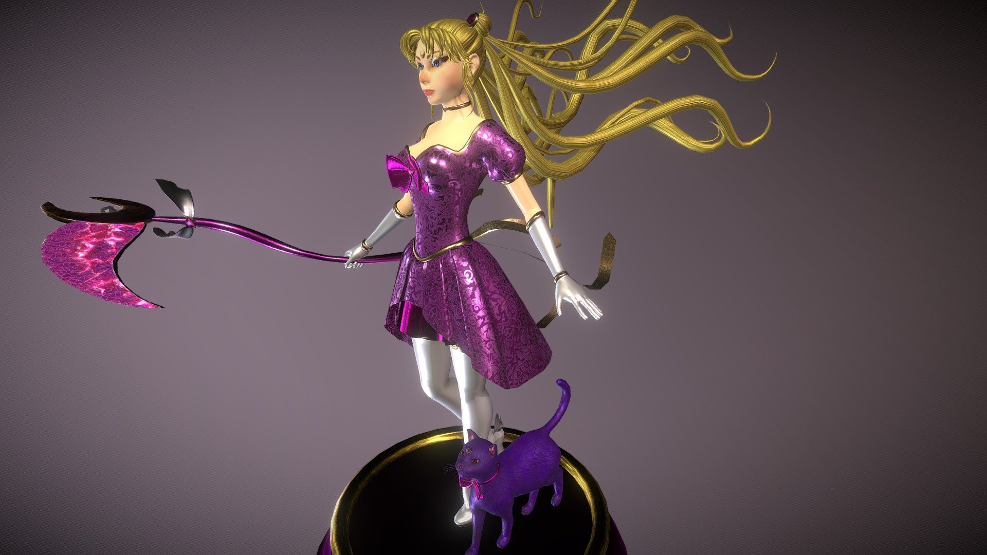 The Moon warrior princess - 3D model by Venera Zappalà (Vera) (@lilith ...