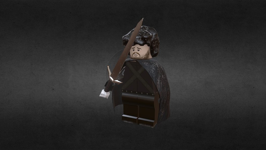 Lego Jon Snow - Download Free 3D model by Addison Moyer (@Addison.Moyer ...