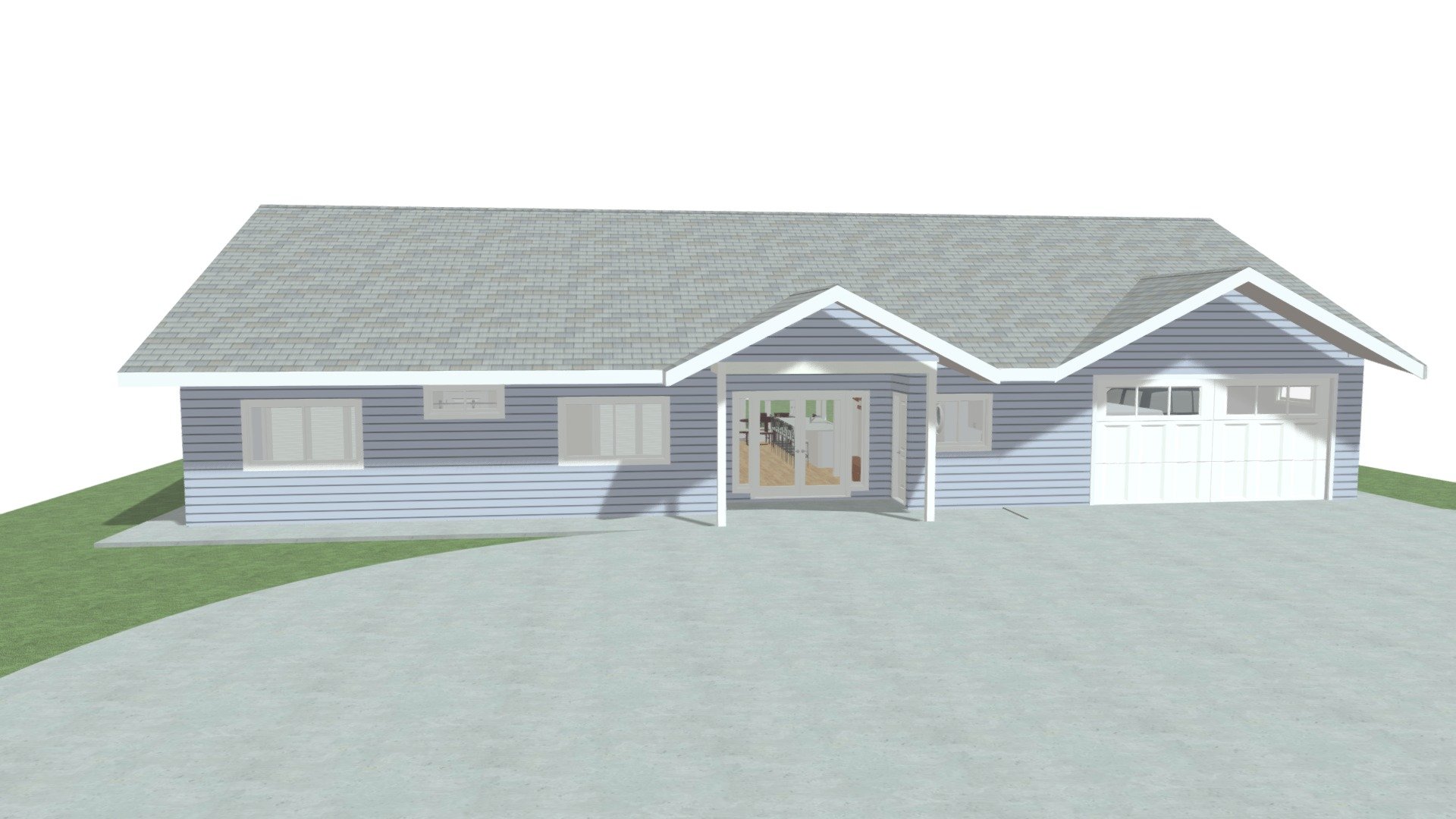 e-4 Stevenson PLAN W- LOFTS - GABLE ROOF - 3D model by Pro Draft, Inc ...