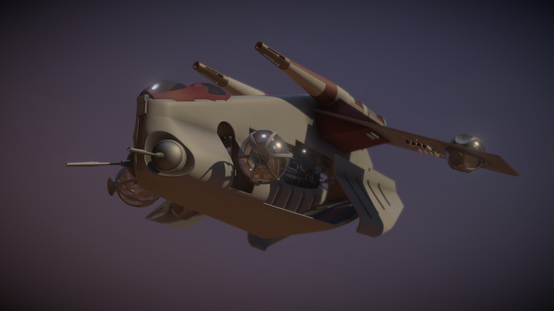Republic Gunship WIP - 3D model by fletcherkinnear [de5a059] - Sketchfab