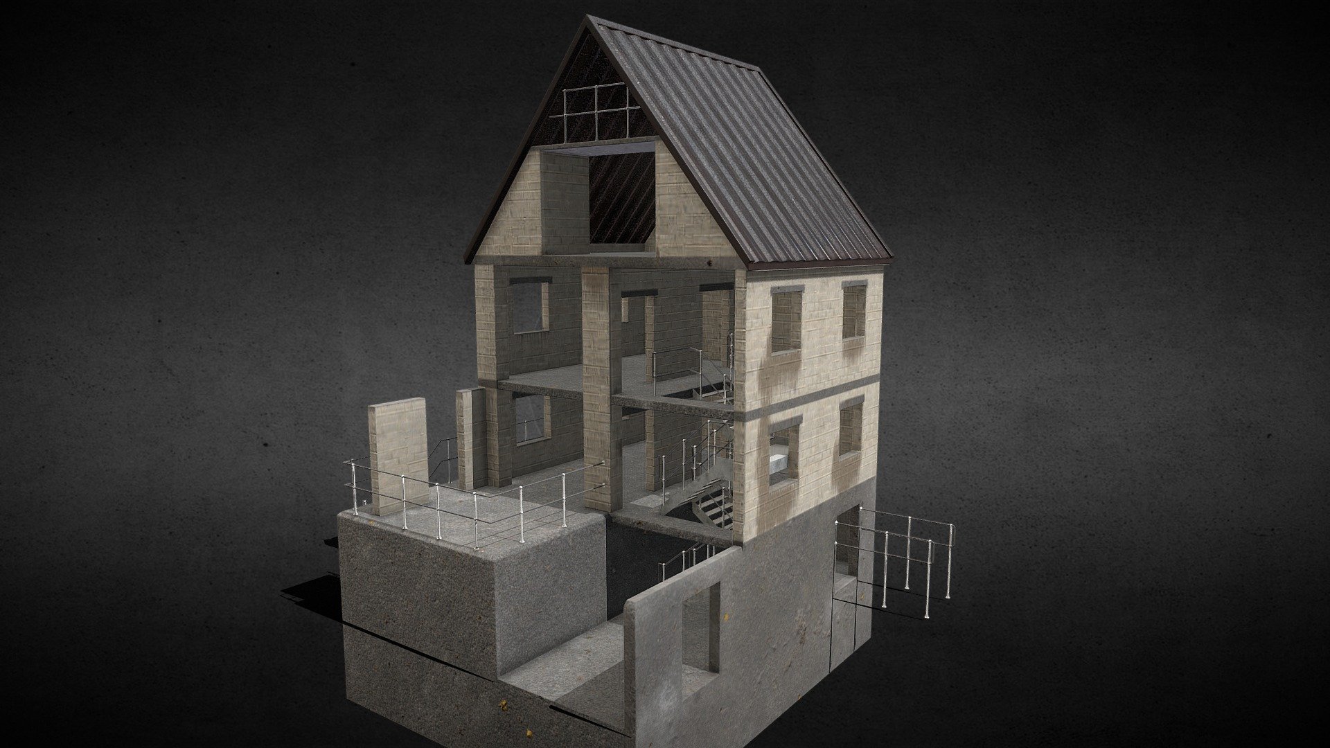 Military Skills House - 3D model by mjhathaway [de5a85a] - Sketchfab