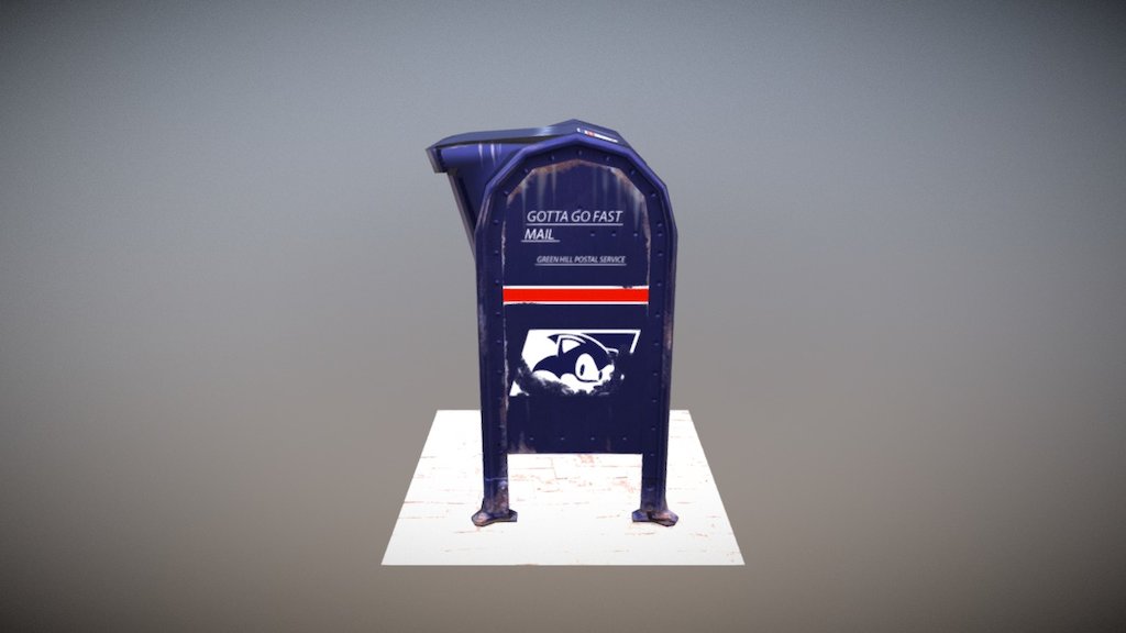 Post Box - 3D model by WilliamK [de5af2f] - Sketchfab