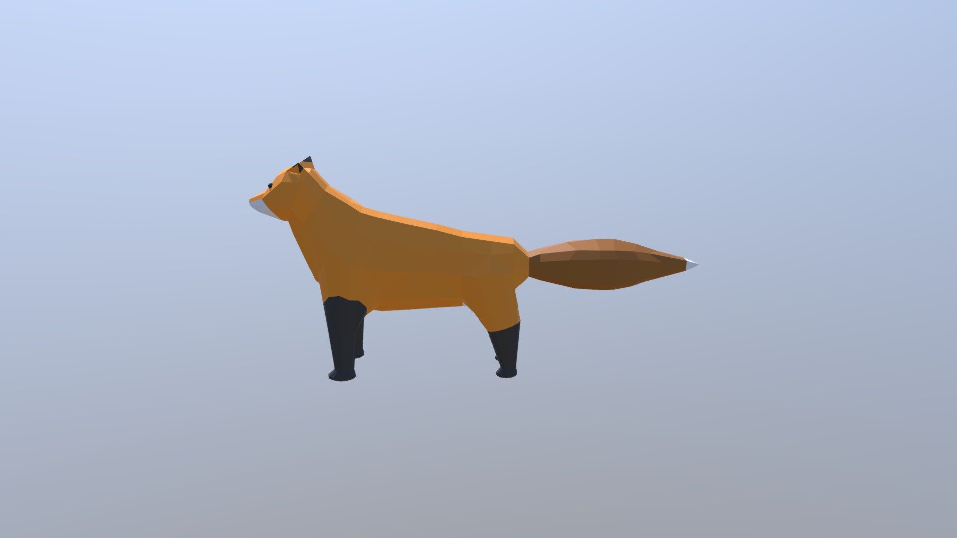 Low-poly Fox - Download Free 3D model by Zafflex [de5bf3b] - Sketchfab