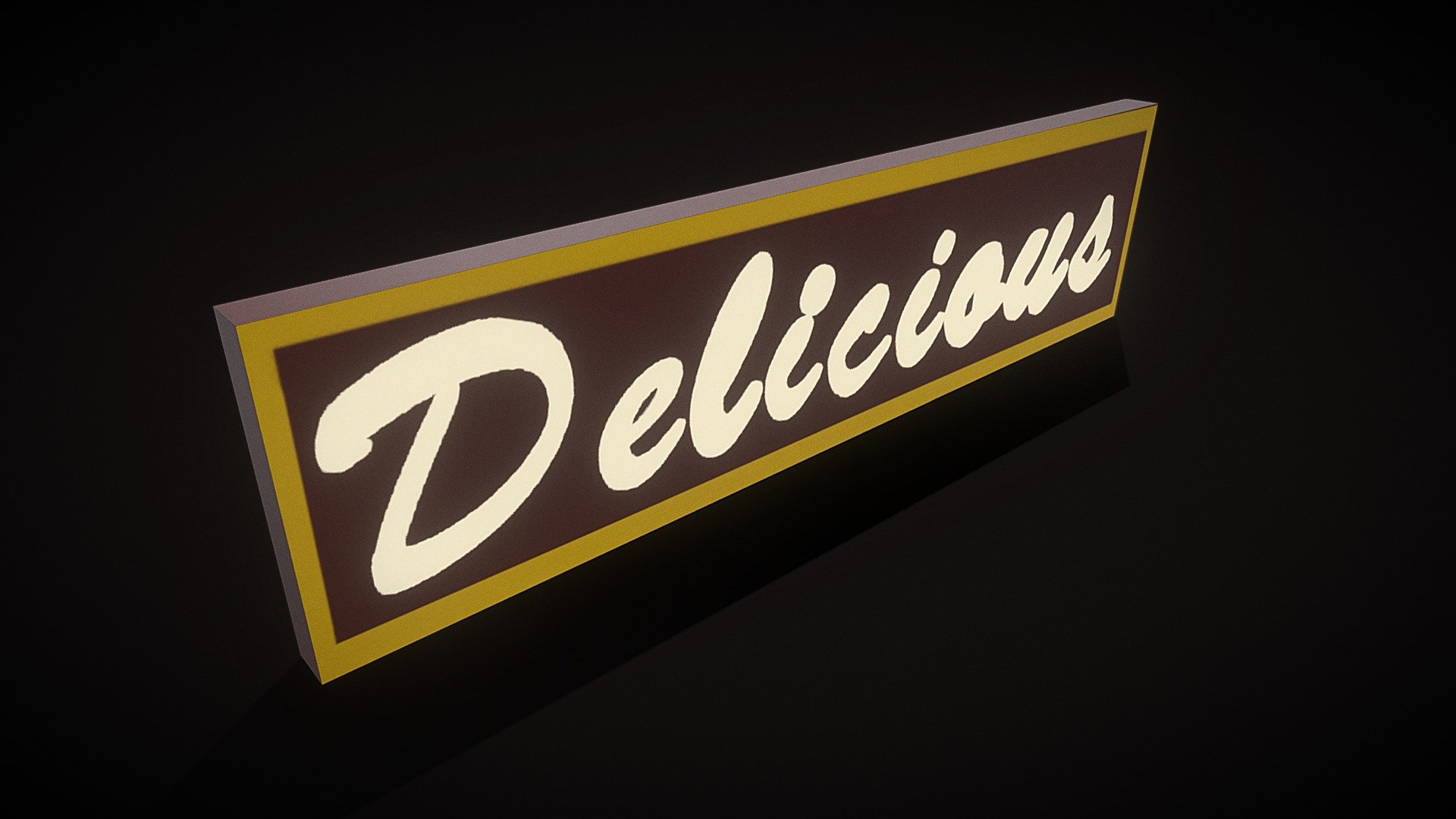 Delicious_Sign - Download Free 3D model by GetDeadEntertainment ...