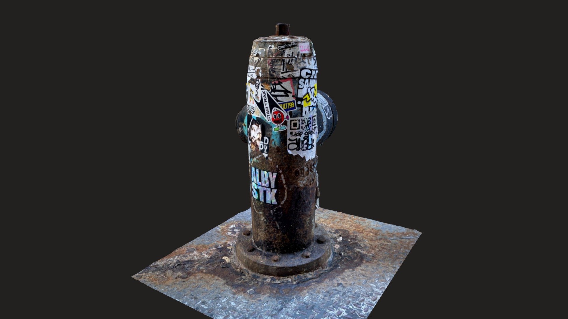 Day 241: Graffiti Hydrant - Buy Royalty Free 3D model by uttamg911 ...