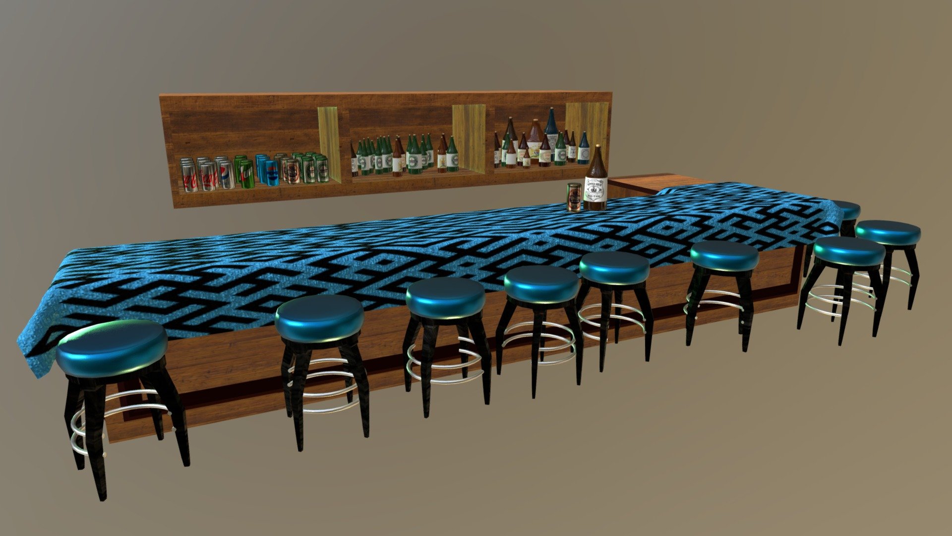 Bar Set - 3D model by amydovahkiin [de5edc3] - Sketchfab